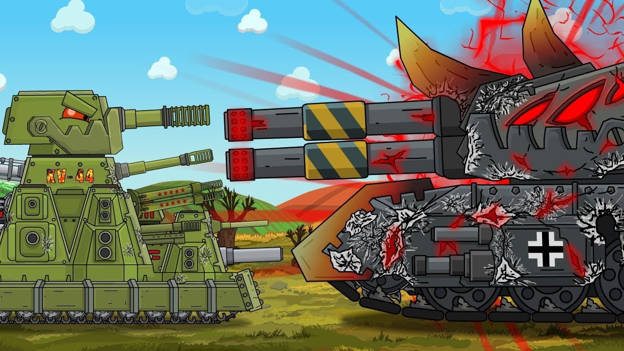 Arena Tank Cartoon | Transformers Tank: Hybrid Kv-44 vs Monster Tank ...