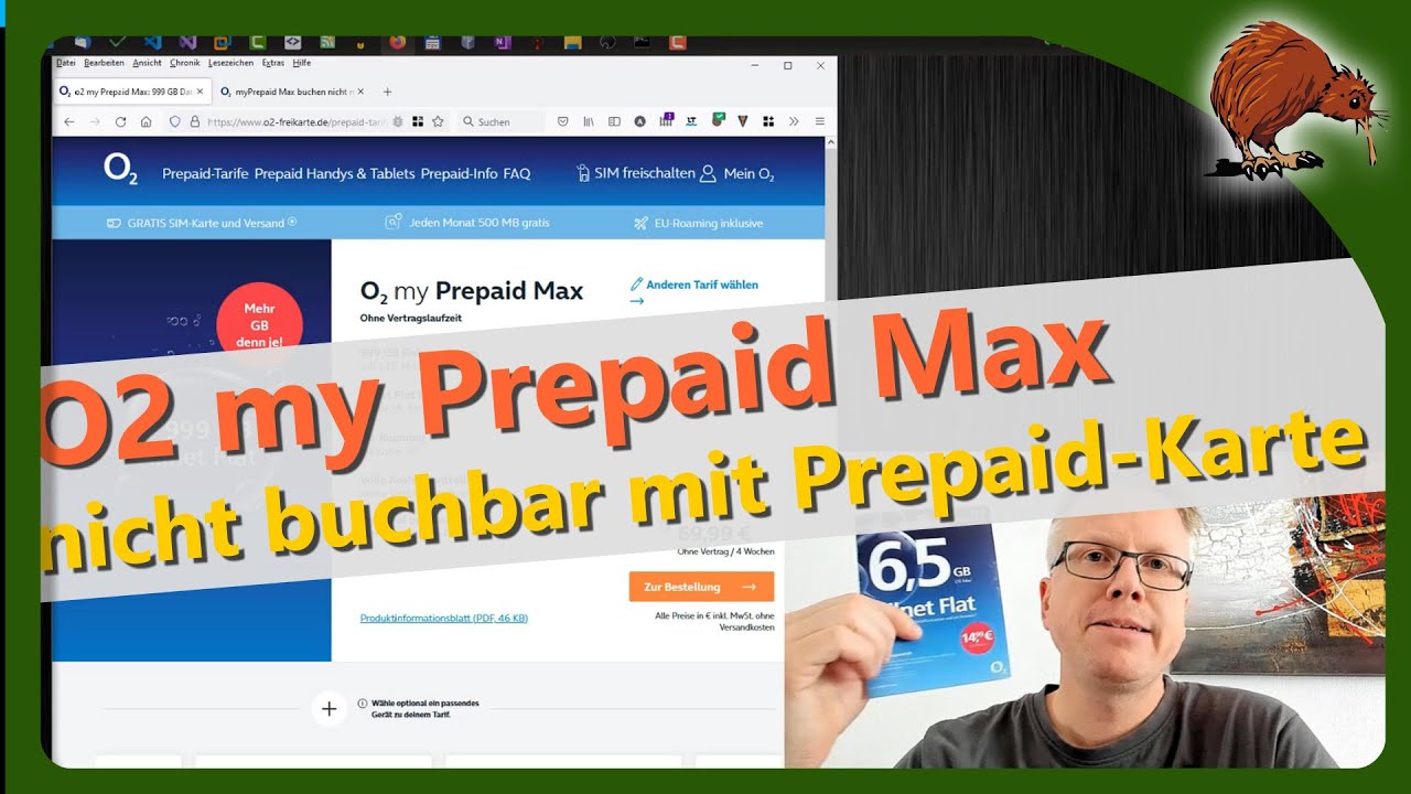 Ärgernis: O2 my Prepaid Max nicht buchbar mit normaler O2 Prepaid Karte ...