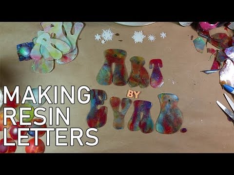 Making Resin Letters - YouTube