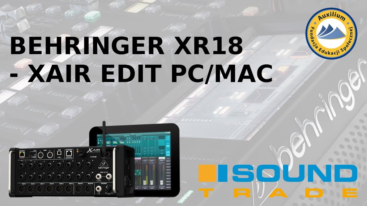 Behringer X Air Edit PC - YouTube