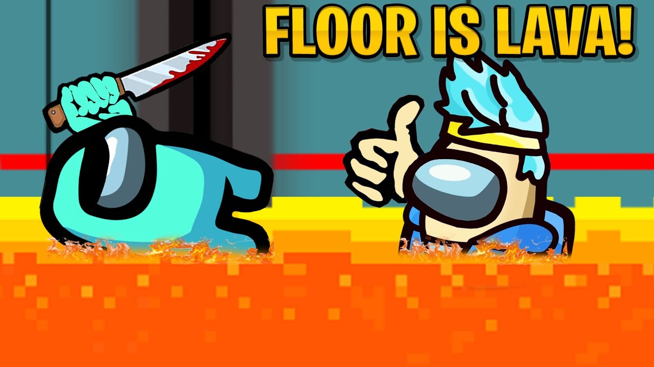 Among us aber der Boden ist Lava! - YouTube