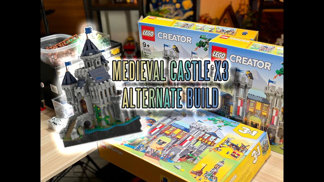 LEGO LIVE BUILD | Black Falcon Knight's Castle (31120x3 "Medieval ...