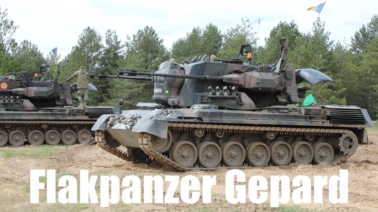 Flakpanzer Gepard anti-aircraft gun - Reborn Drone Destroyer - YouTube