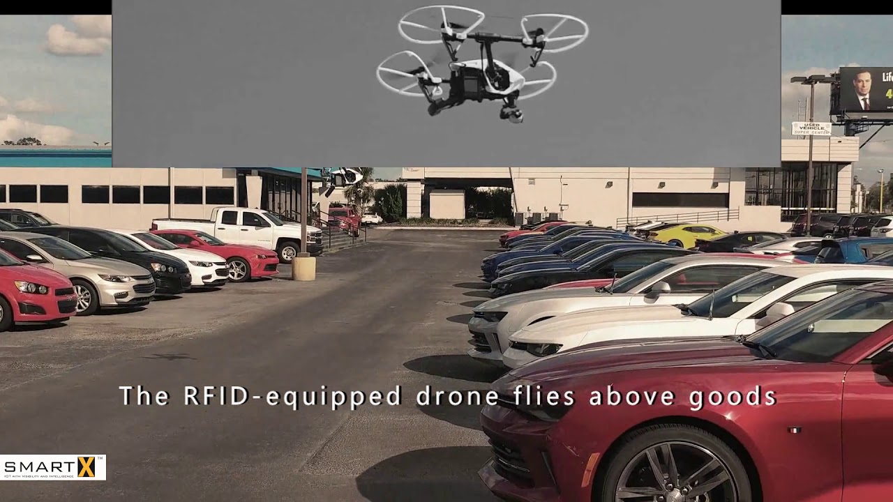 Drone RFID Inventory Car Dealers and Logistics - YouTube