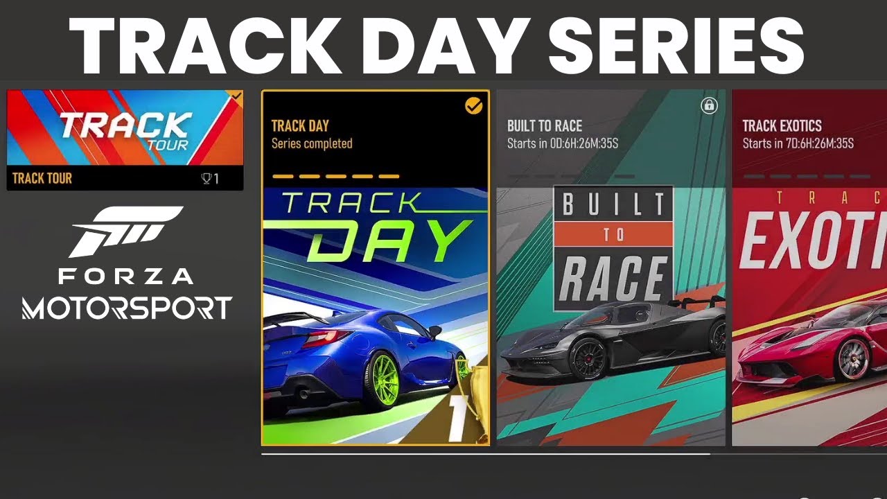 Forza Motorsport - Track Day Series Play Through - YouTube