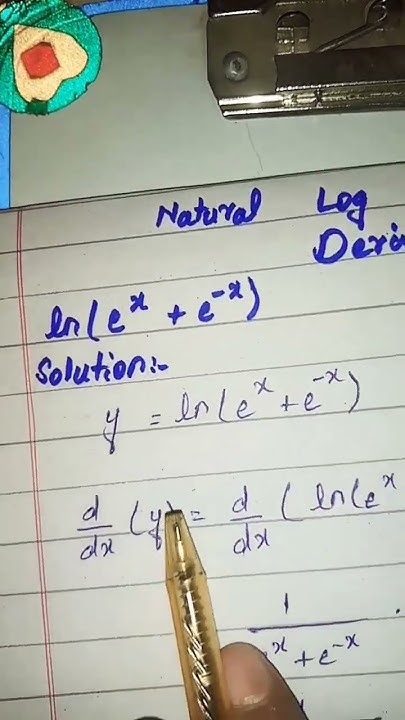 Derivative || How to solve the derivative of natural log functions ...
