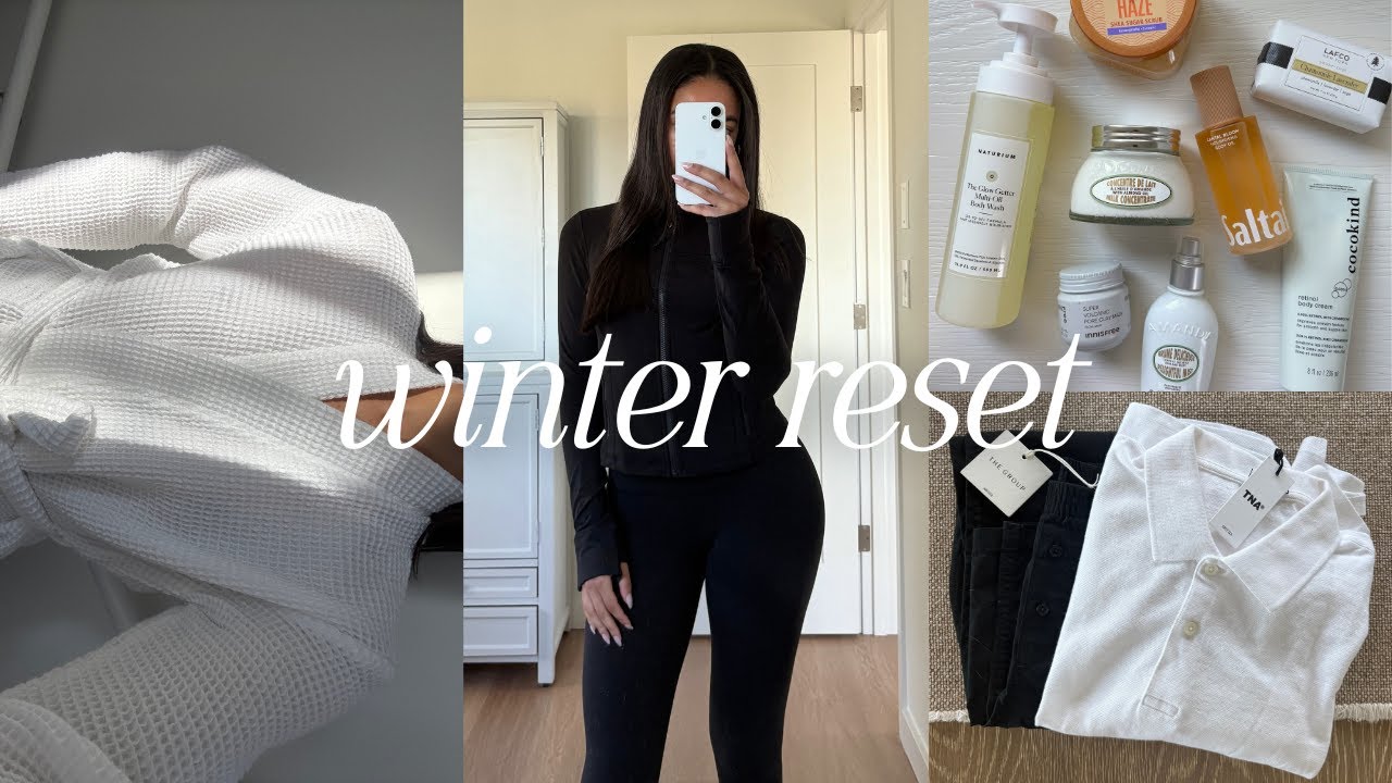 COZY WINTER RESET | shower routine, aritzia try-on haul, & sephora haul ...