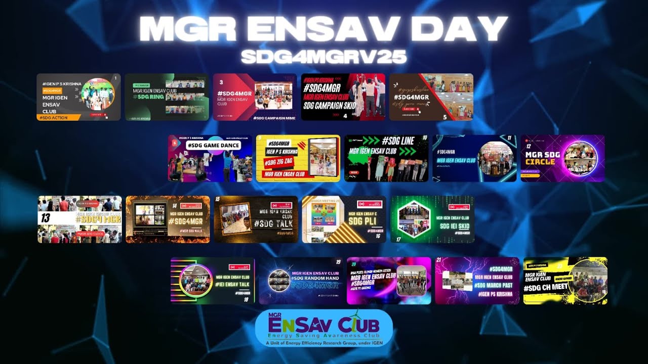 SDG4MGRV25/MGR IGEN ENSAV CLUB/03 NOV 22 - 17 SEP 23/#ENSAVIANS # ...