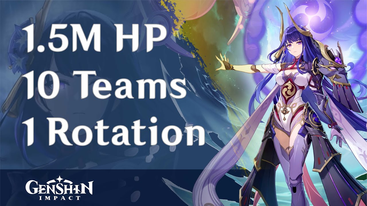 10 Teams to defeat Raiden in 1 rotation (No Food) | Genshin Impact ...