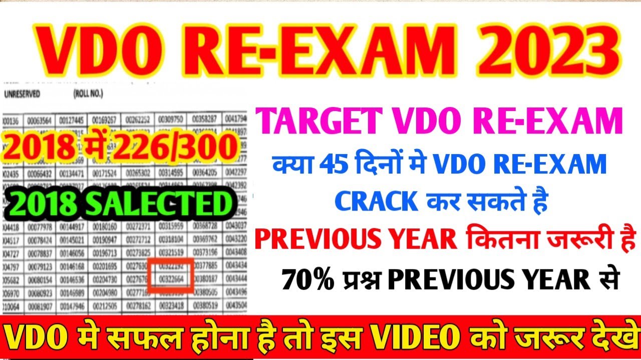 VDO RE EXAM LATEST NEWS I VDO RE EXAM BOOK LIST I VDO RE EXAM STRATEGY ...