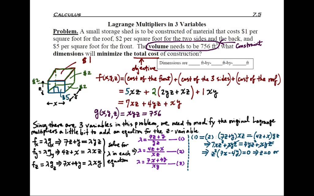 Lagrange Multipliers In Three Variables YouTube Lagrange Multipliers In Three Variables YouTube