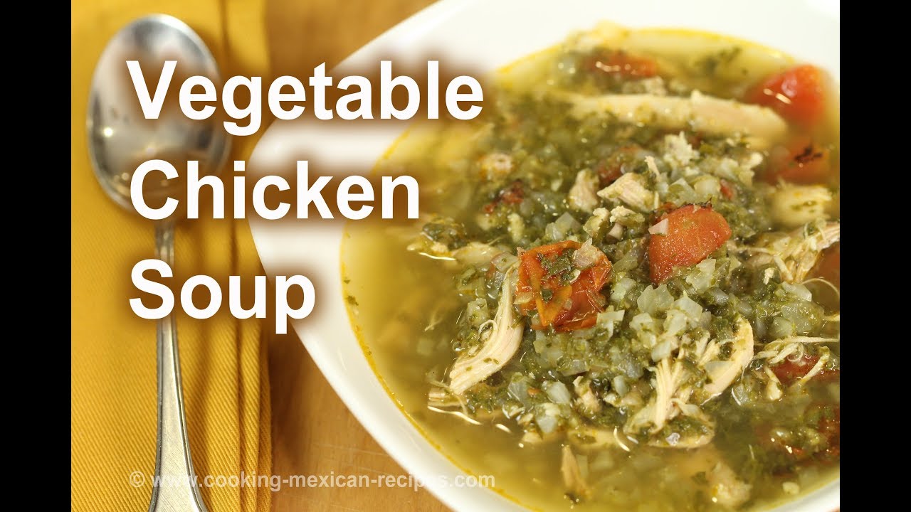 Easy Homemade Vegetable & Chicken Soup | Healthy & Delicious | Rockin ...