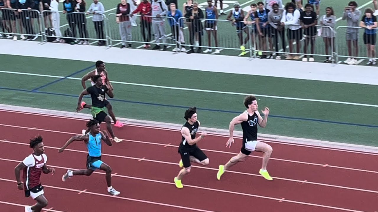 Cameron Isom 100m-11.24 2nd place Varsity CFB Relays 3/22/24 - YouTube