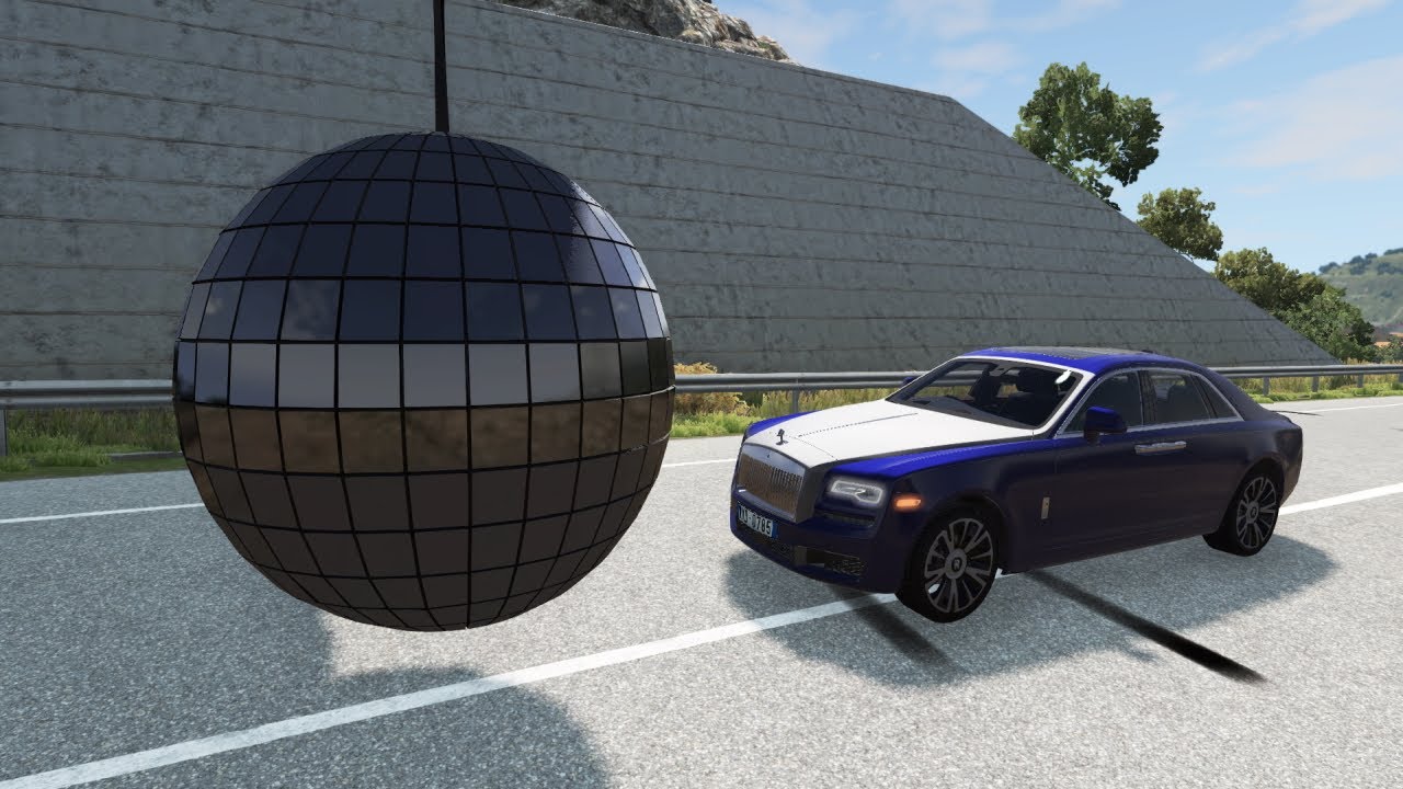 Rolls-Royce Ghost vs Disco Ball 😱 – BeamNG.Drive - YouTube