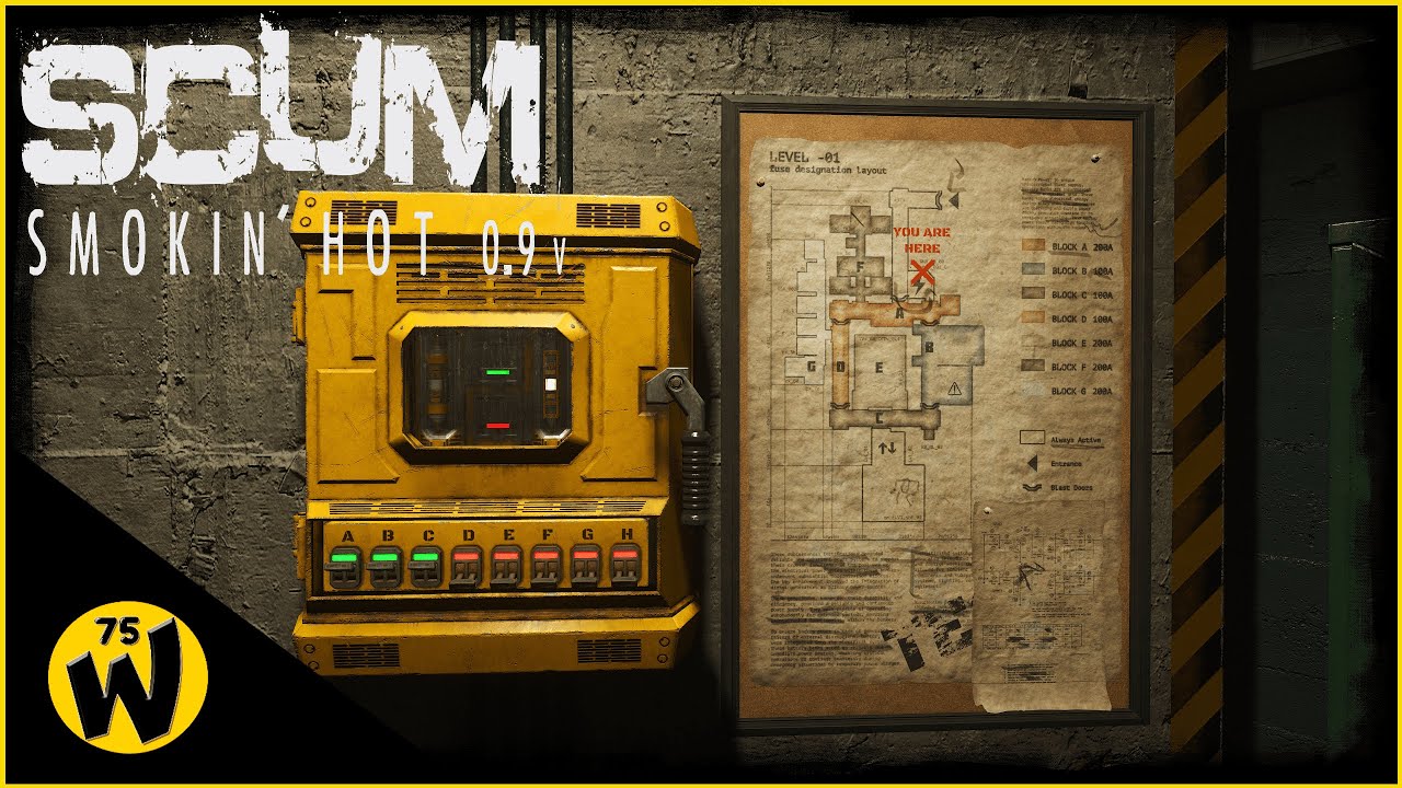 SCUM 0.9 - How To Use The Fuse Box/Switchboard And Power Up Bunker Sections (Explained) - YouTube