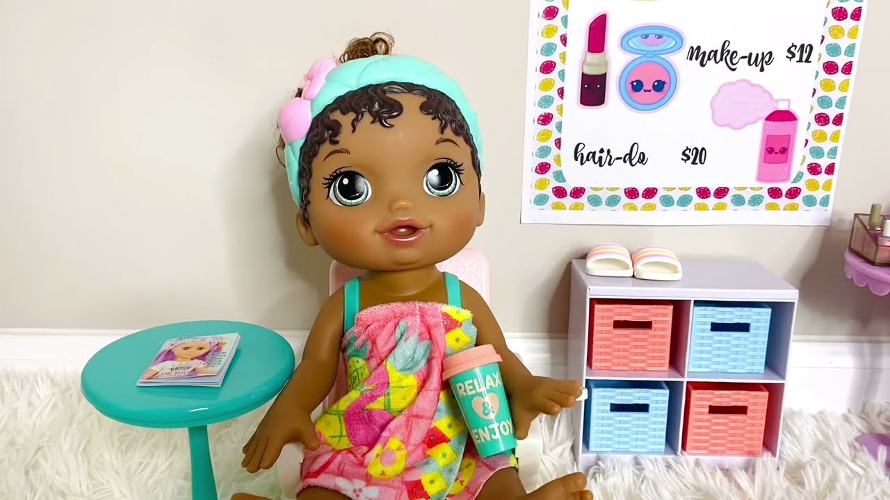 Baby alive Doll Beauty Salon | Baby Alive Glam Spa - YouTube