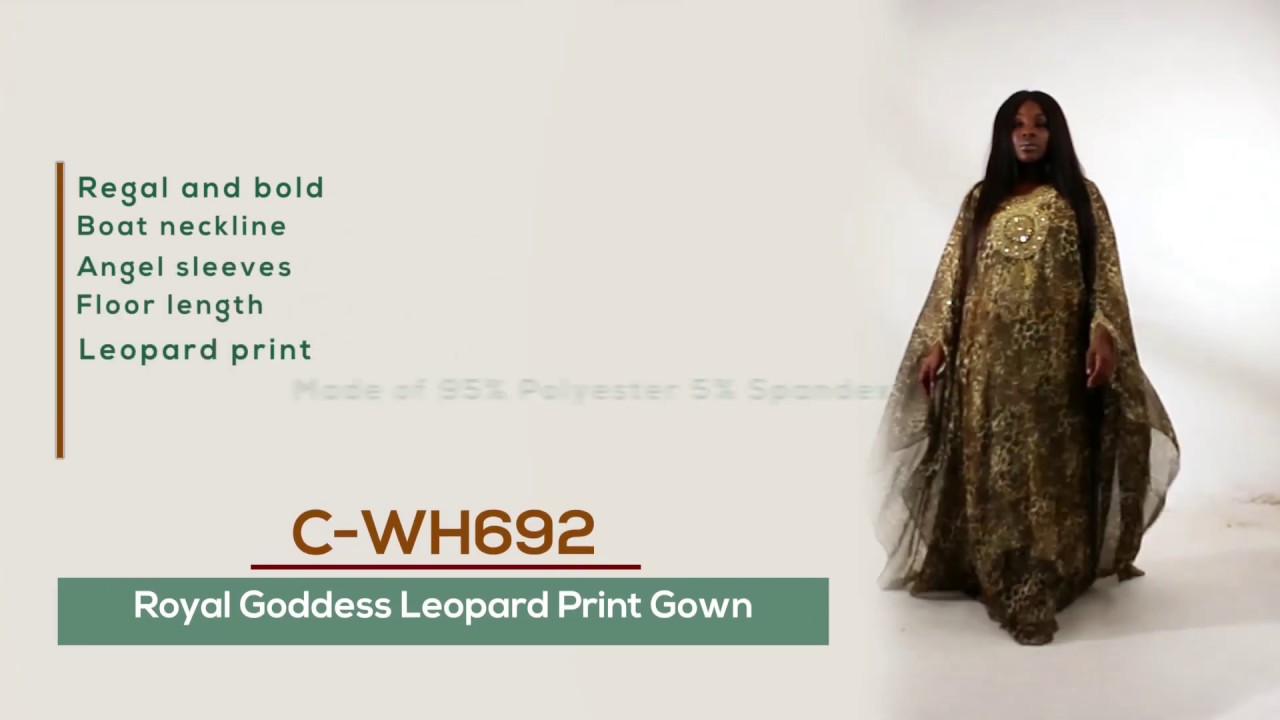 Royal Goddess Leopard Print Gown - YouTube