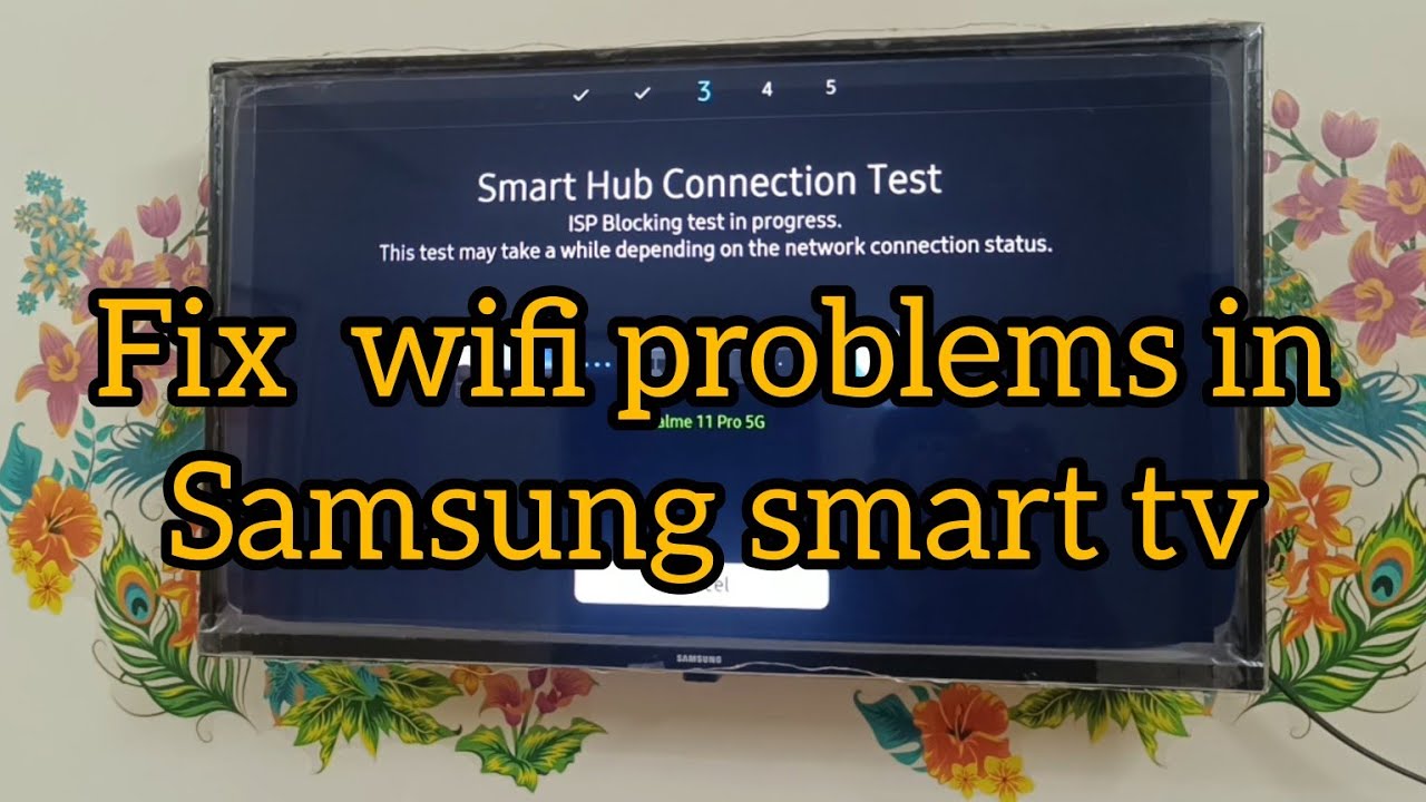 solve samsung smart tv wifi connection problems #tv - YouTube