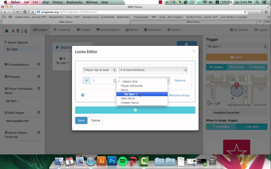 ARIS Tutorial Part 2:Scenes - YouTube