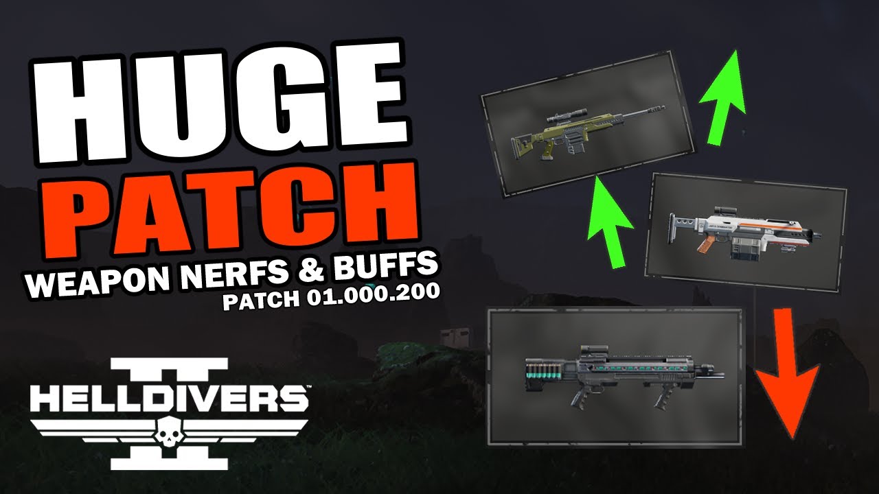Helldivers 2 - HUGE New Balance Patch (Patch 01.000.200) - YouTube