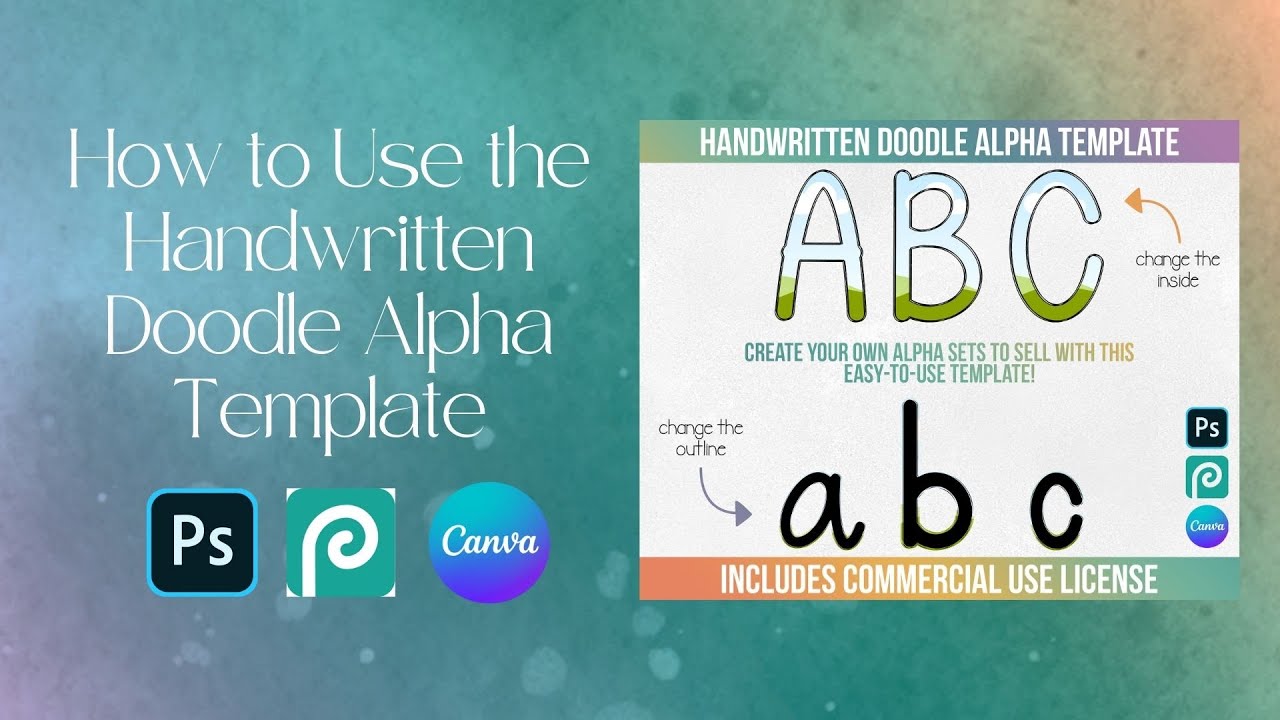 Alpha Set Template Tutorial - Make Your Own Alpha Set to Sell! - YouTube