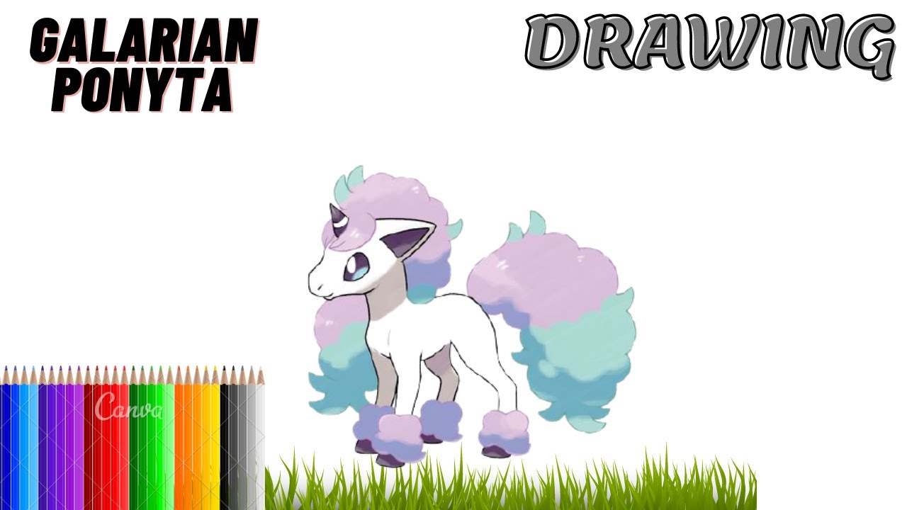 How To Draw Pokemon | NEW GALARIAN PONYTA - YouTube