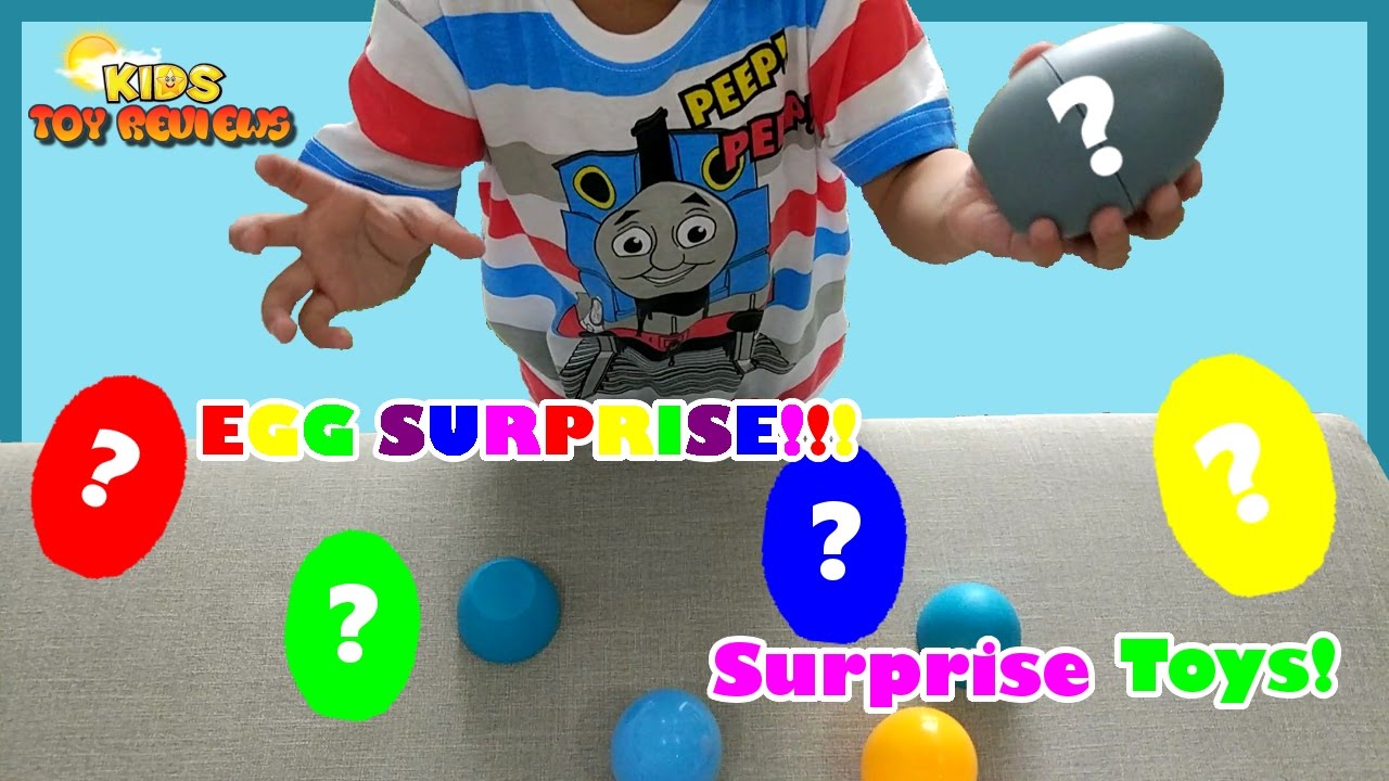 Little Thomas unboxing Surprise Eggs video for Children with Kids Toy ...