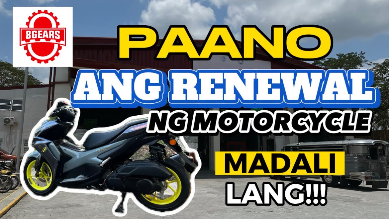 Paano magparehistro ng motorsiklo | AEROX V2 | RFID Sticker | New Plate ...