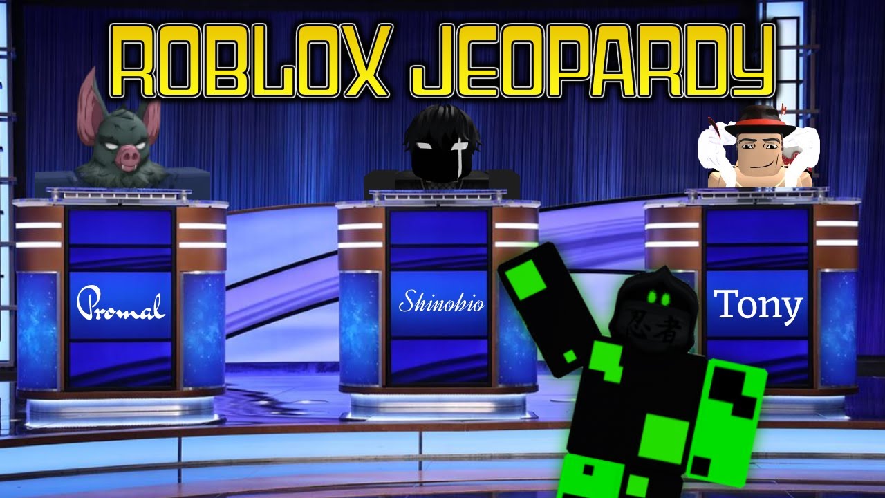 WE PLAYED ROBLOX JEOPARDY - Roblox Trivia Game Show - YouTube