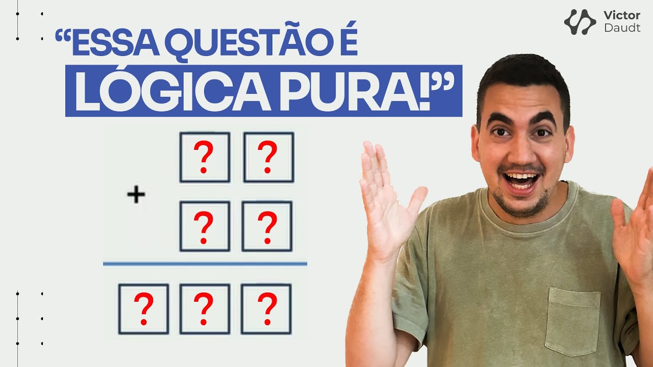 A QUESTÃO MAIS DIFÍCIL DO CANAL | TESTE DE LÓGICA | PROCESSO SELETIVO ...