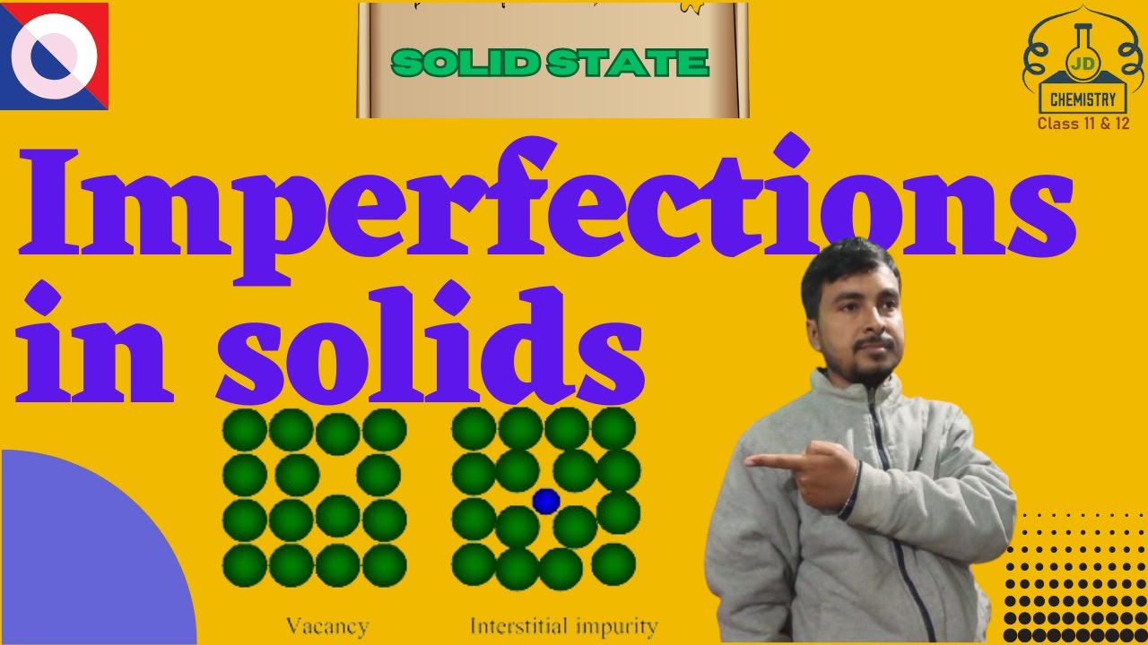 Imperfections or defects in solids| Vacancy defects| Interstitial defects| Solid state| Class 12 ...