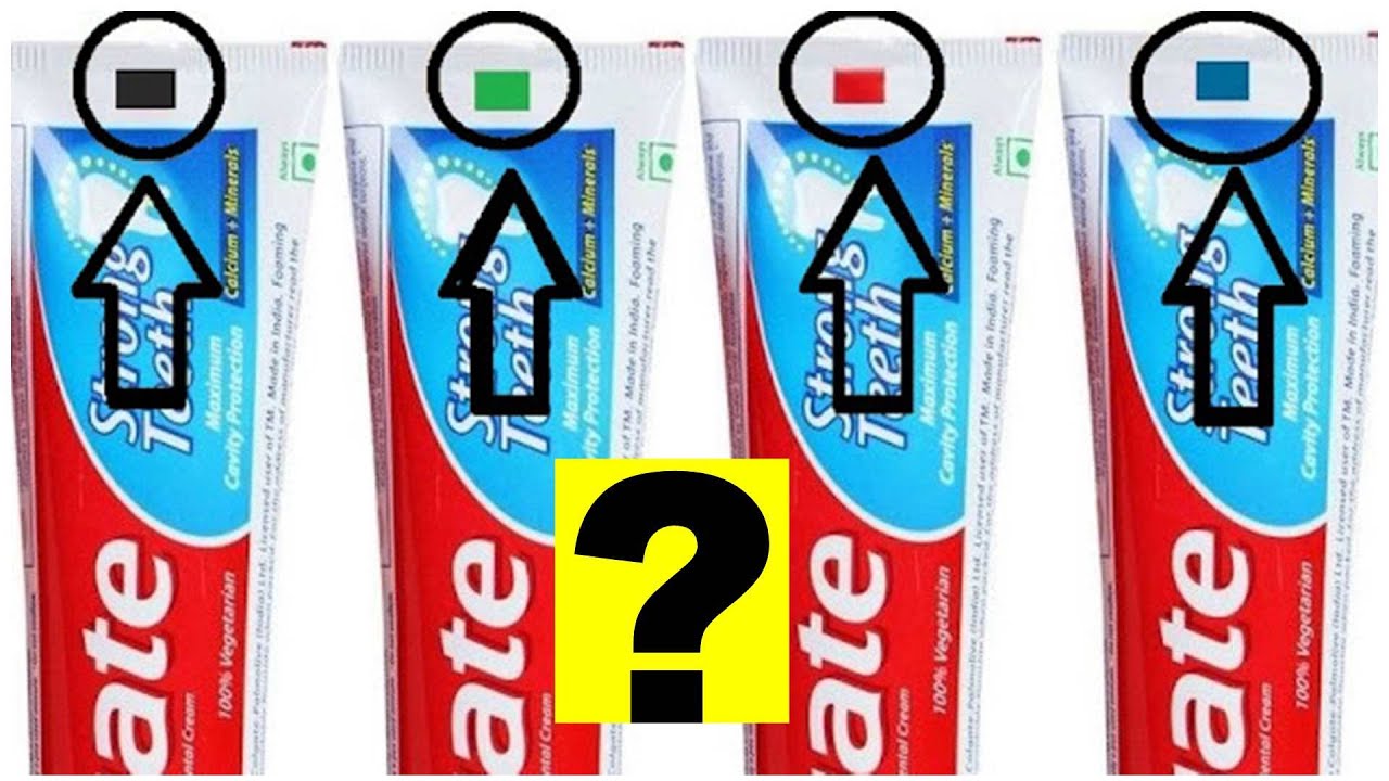 What Do Color Codes On Toothpaste Mean - YouTube