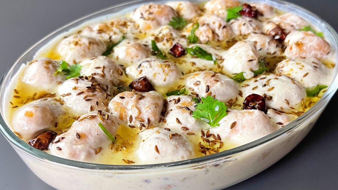 Dahi Phulki Recipe - Soft and perfect Dahi Phulki - Delhi famous Dahi ...