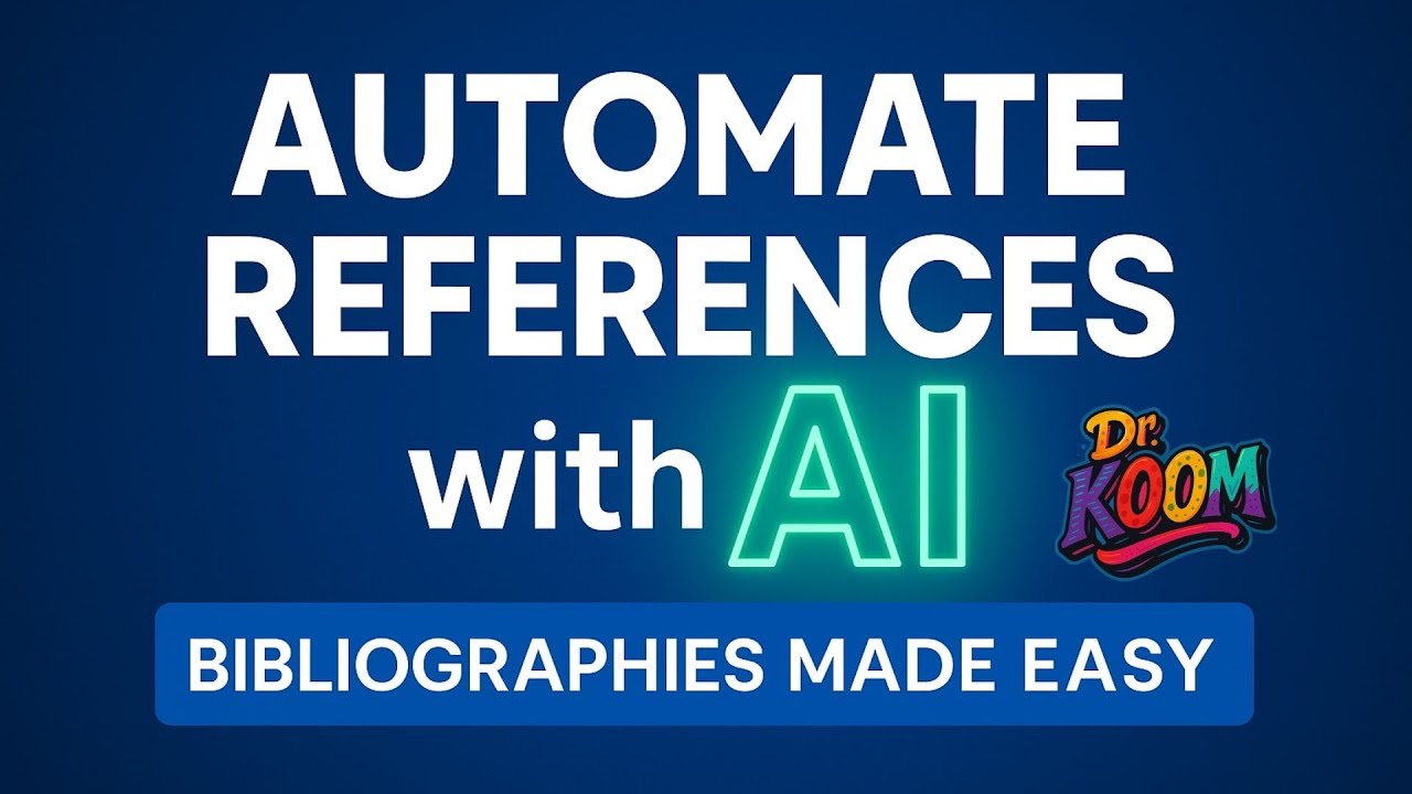 How to Automate Academic References & Bibliographies with AI Tools ...