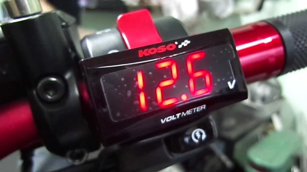 KOSO Digital volt meter - YouTube