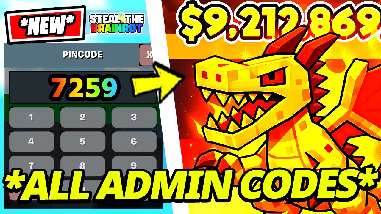 *NEW* INSANE SECRET ADMIN CODES in Fortnite Steal The Brainrot⚡(All ...