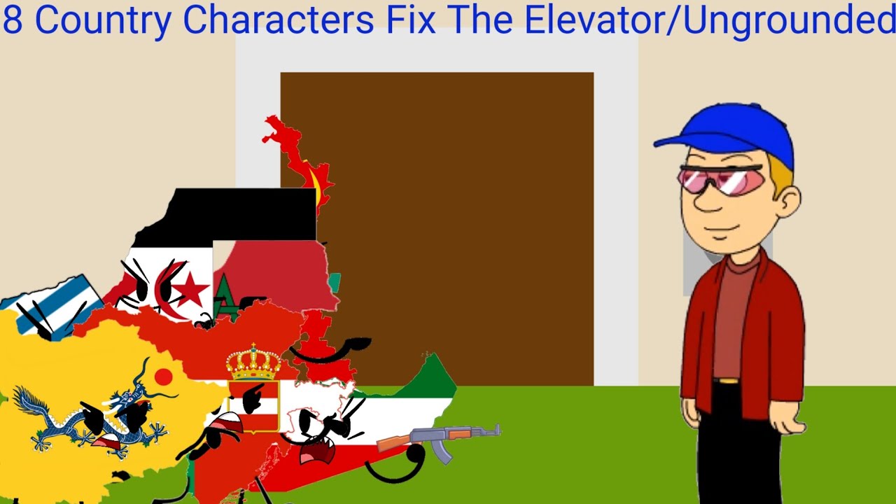 8 Country Characters Fix The Elevator/Ungrounded - YouTube