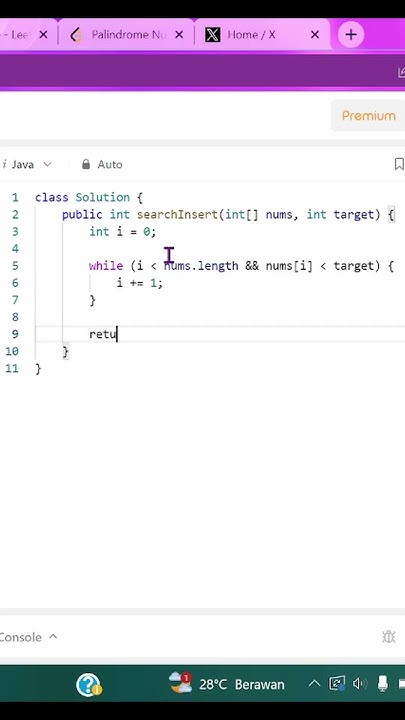 Pembahasan LeetCode | 35. Search Insert Position dengan Java #shorts - YouTube