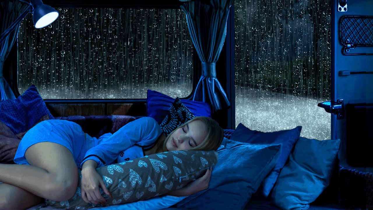 Rain Sounds for Sleeping - Sound Heavy Rain and Intense Thunder Relax ...