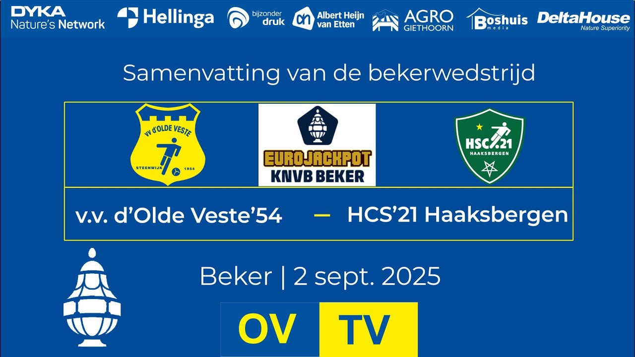 OV-TV | Samenvatting | v.v. d'Olde Veste '54 - HSC'21 | 02-09-2025 ...