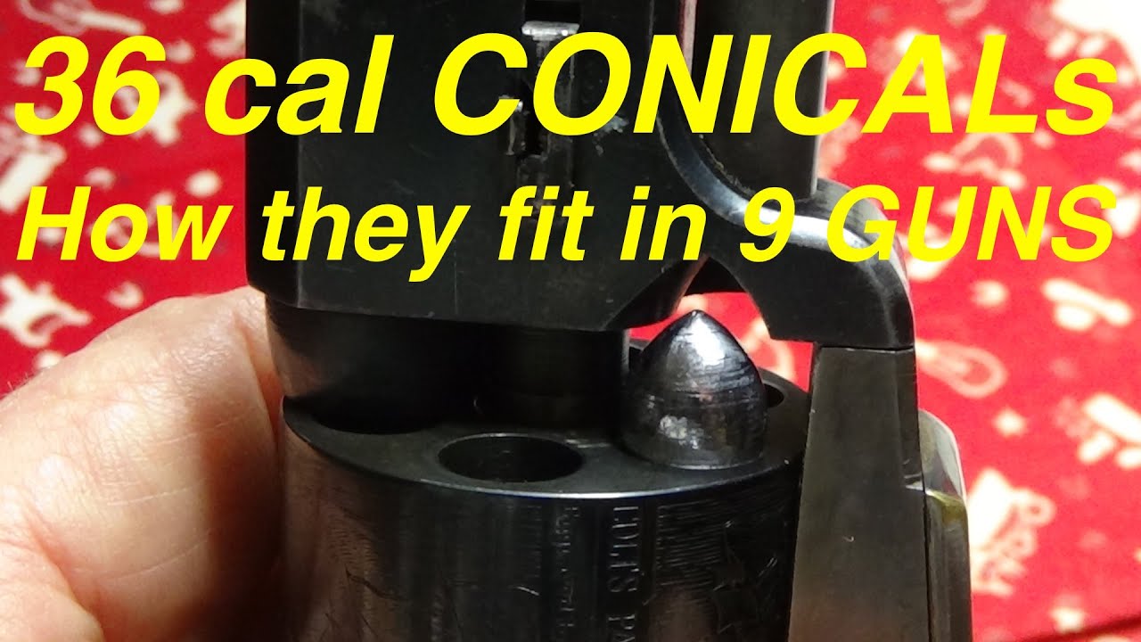 36 Cal Conicals - How they fit - YouTube
