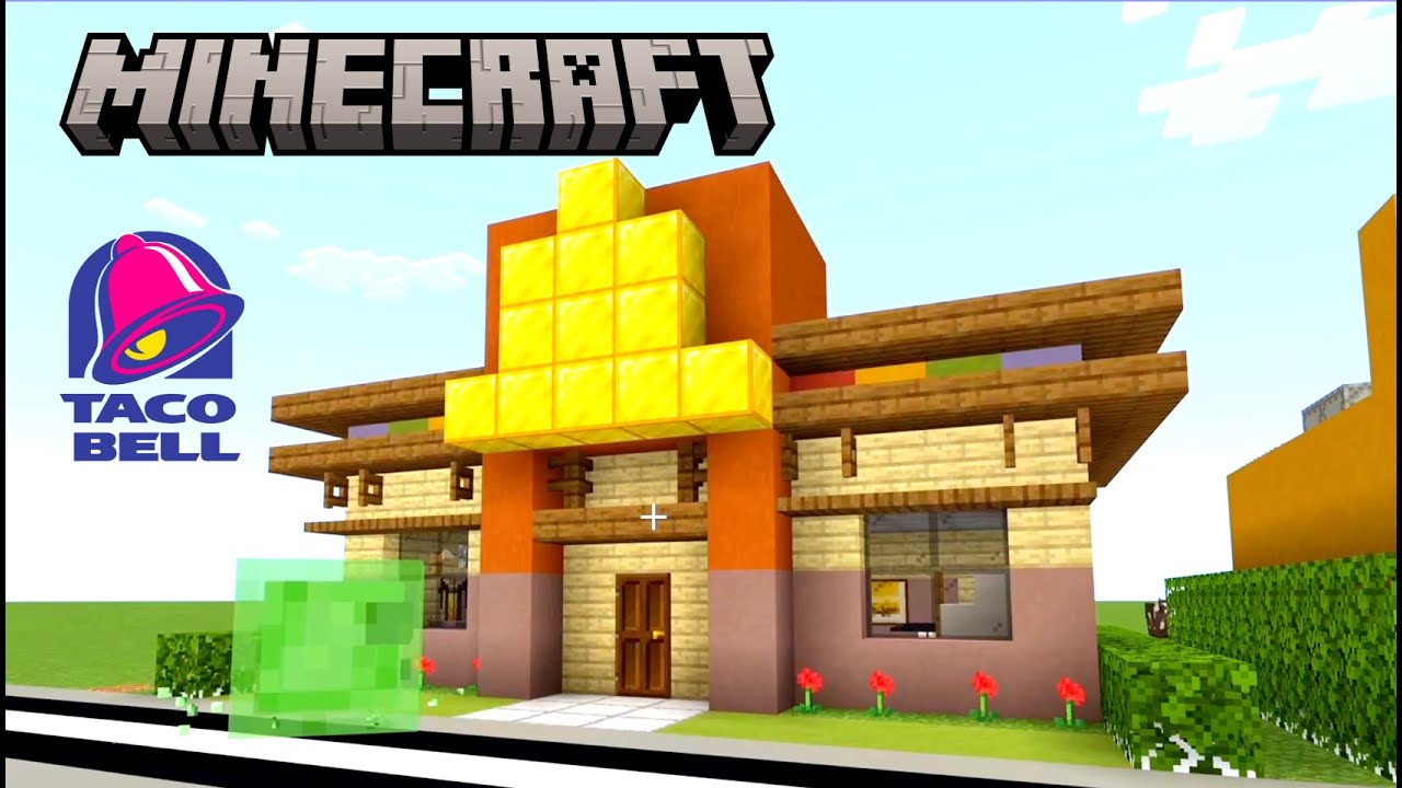 How to build a Taco Bell in Minecraft! #minecraft - YouTube