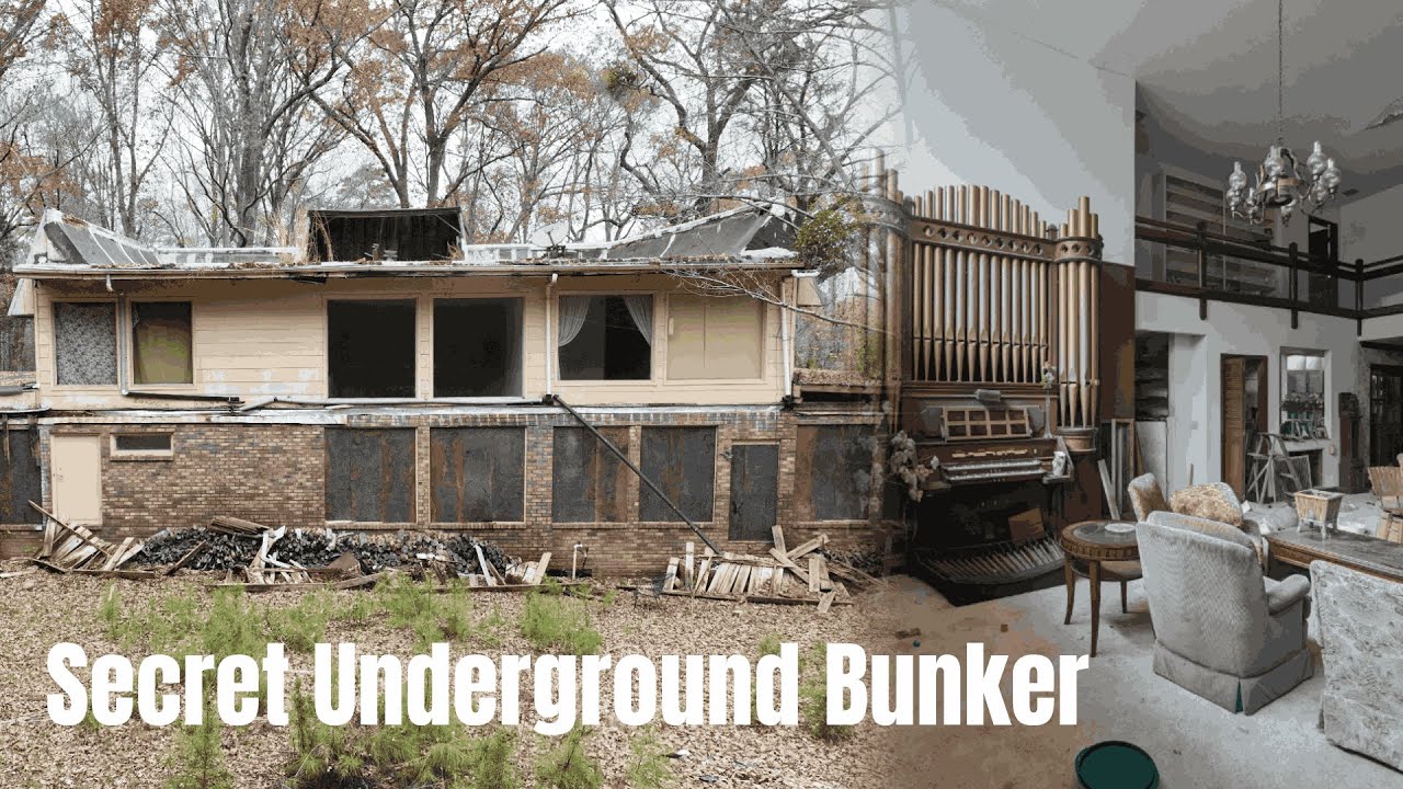 Abandoned Mansion With Secret UNDERGROUND Bunker | Everything Left ...
