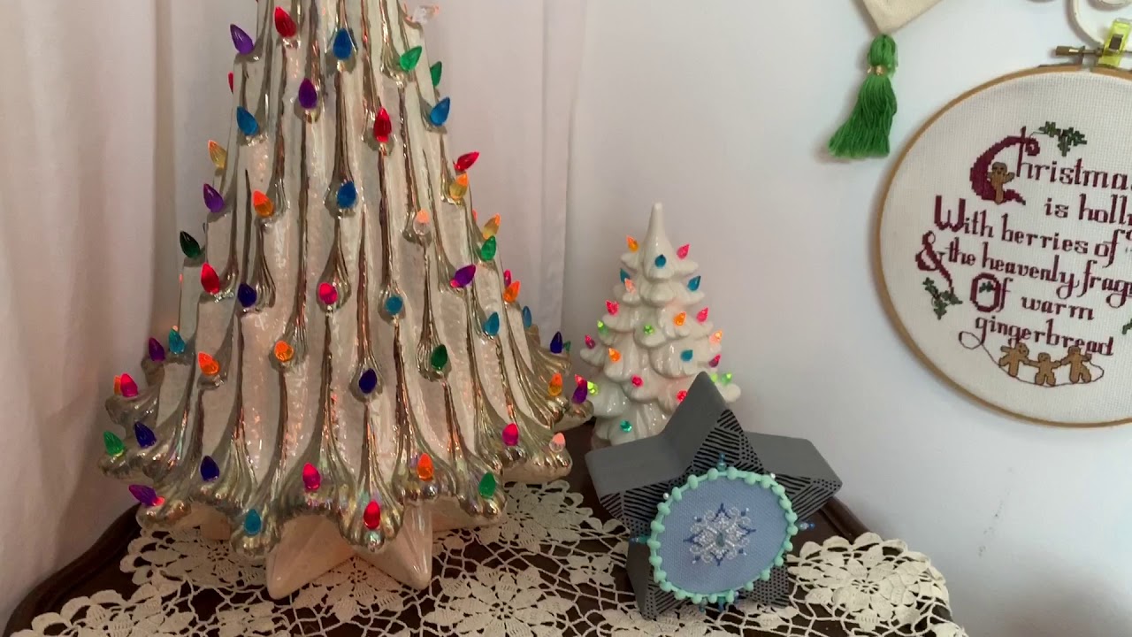 Flosstube 71 Impromptu Cross Stitch Tour de Wall—Tree Display ...