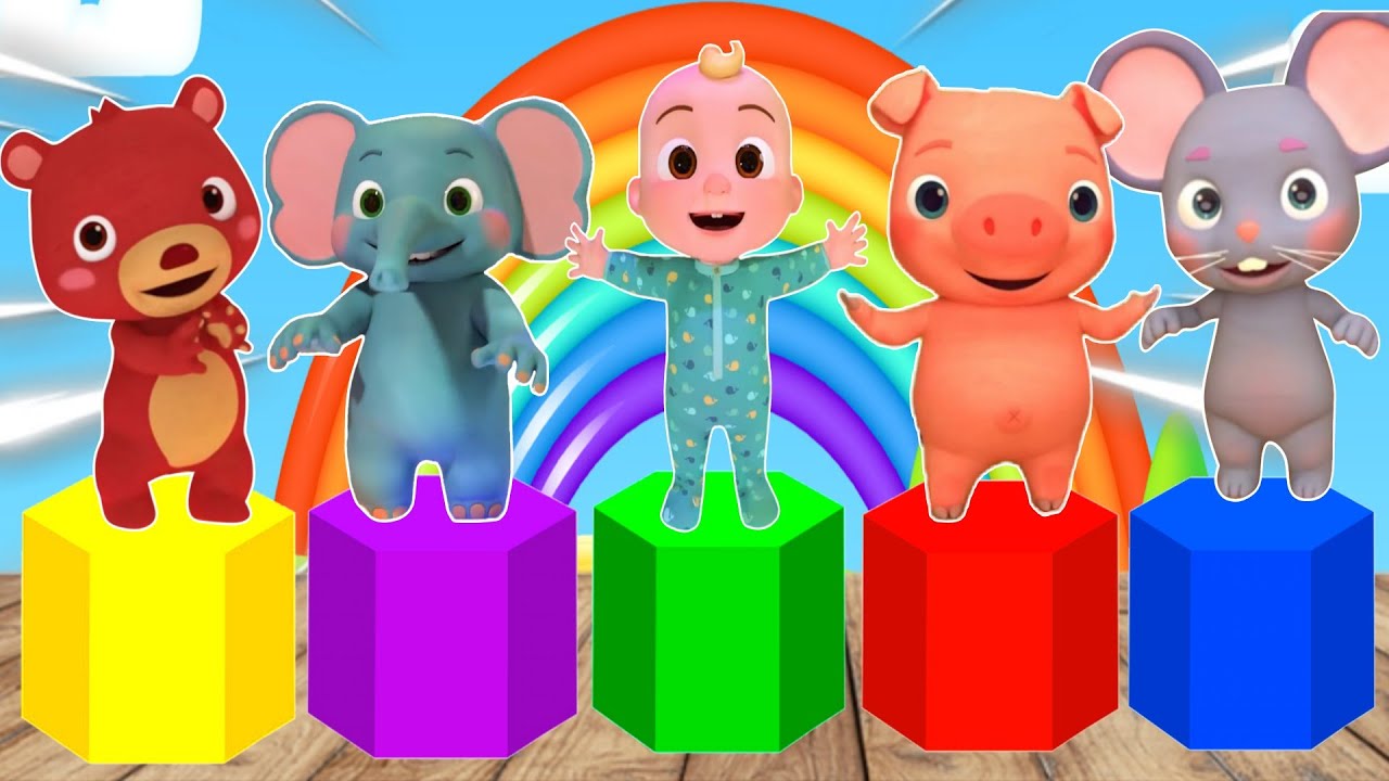 5 little monkeys | Five little monkeys jumping on the bed | Coco song ...