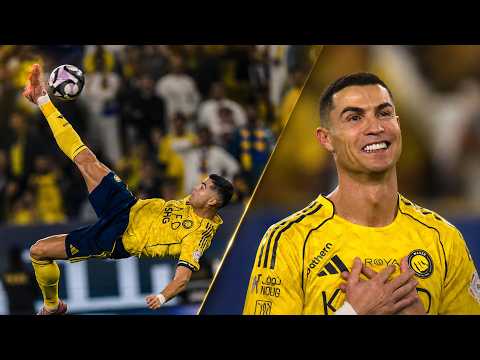 Ronaldo scores a RIDICULOUS BICYCLE KICK GOAL vs Al Khaleej🤯