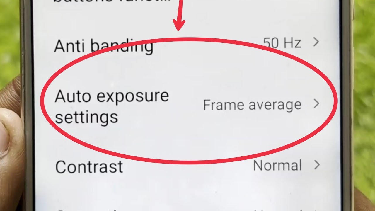 Auto Exposure Settings in Camera | Redmi Phone - YouTube
