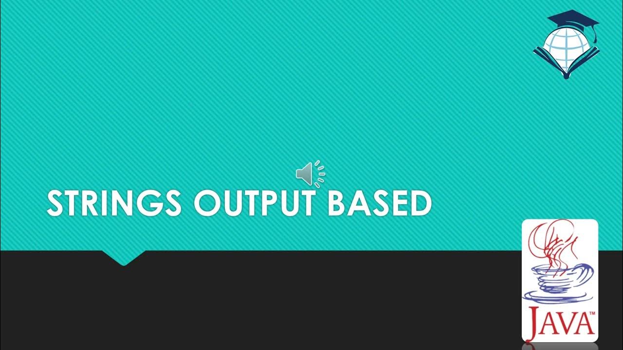 Strings output based - YouTube