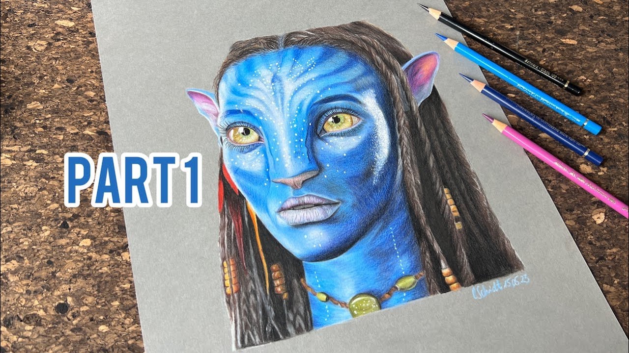 Avatar drawing Tutorial: Neytiri - Part 1 - deutsch - YouTube