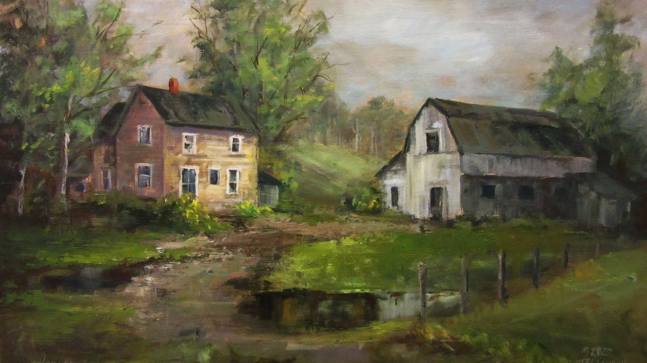 Farm Landscape Painting